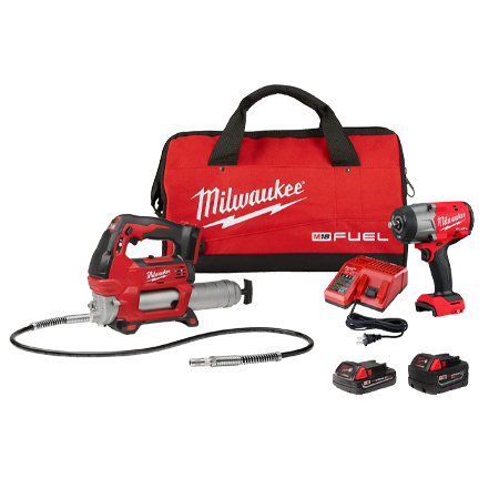 2967-22GG - M18 FUEL™ 1/2" HTIW w/ Friction Ring & Grease Gun Combo Ki ...