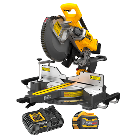 DCS781X1 - 60V MAX* Brushless 12" Double Bevel Sliding Miter Saw Kit ...